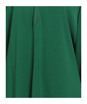 Max Mara Long Sleeve Crepe Shirt With Brooch Detail