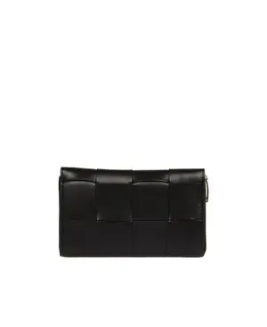 Bottega Veneta Zipper Wallet - Black