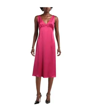 Max Mara Satin Sleeveless A-line Dress