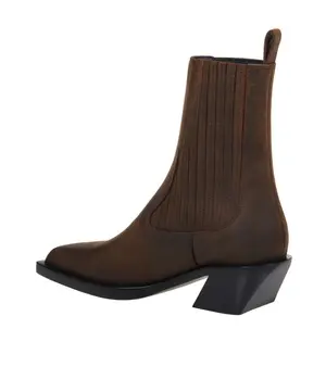 Amina Muaddi Rear Pull-ring Short Boots