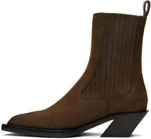 Amina Muaddi Rear Pull-ring Short Boots