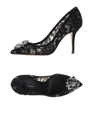 Dolce & Gabbana Two-tone Lace Stiletto Heels