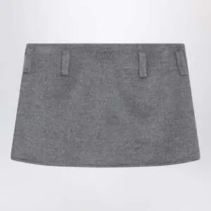Miu Miu Double Cashmere And Wool Mini Skirt