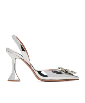 Amina Muaddi Begum High Heels - Silver