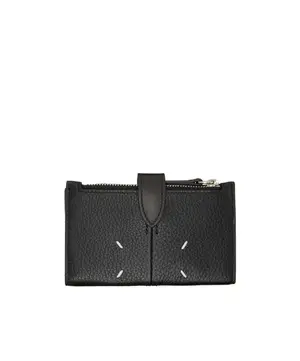 MAISON MARGIELA Zip Leather Card Holder