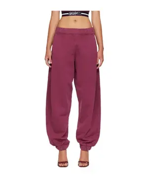 Off-White Elastic-waist Athletic Pants - Red