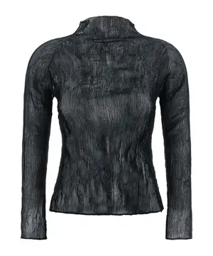Issey Miyake Chiffon Knotted Pullover