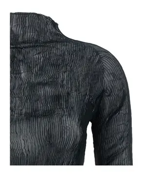 Issey Miyake Chiffon Knotted Pullover