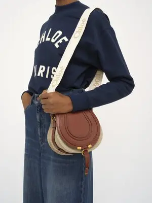 Chloé Marcie Small Shoulder Bag - Tan