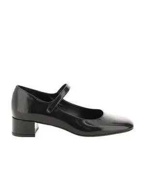 By Far Ginny Mary Jane Square Toe Pumps - Black