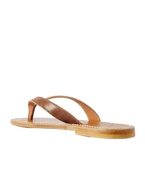K.JACQUES Lizard-effect Leather Sandals
