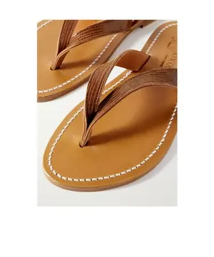 K.JACQUES Lizard-effect Leather Sandals