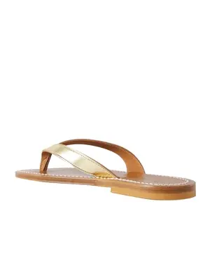 K.JACQUES Metallic Leather Sandals