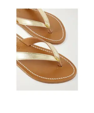 K.JACQUES Metallic Leather Sandals