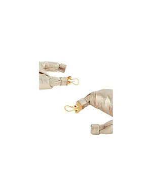 Johanna Ortiz Metallic Leather Knotted Earrings