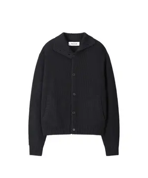 TONYWACK High Neck Cardigan - Black