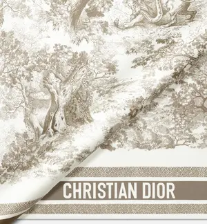 Dior Silk Top With Toile De Jouy Sauvage Print - Nude