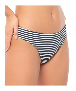 Tory Burch Striped Bikini Bottom - Blue