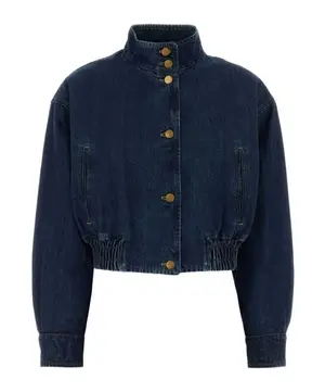 JIL SANDER Long-sleeve Denim Jacket - Black