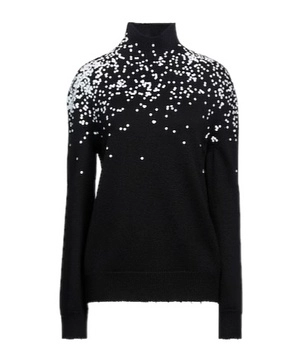 MAISON MARGIELA Minimalist Printed Knit Sweater - Black