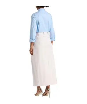 Brunello Cucinelli Solidcolor Wool Fullcircular Skirt