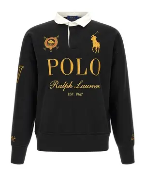 Polo Ralph Lauren Big Pony' Rugby Sweatshirt - Black