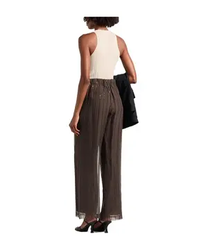 Brunello Cucinelli Embellished Wide-leg Trousers
