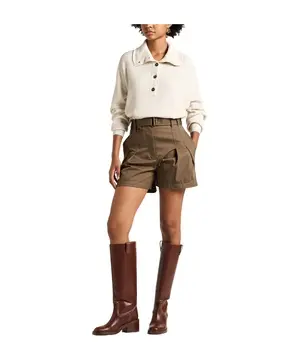 Brunello Cucinelli Solidcolor Lightweight Highneck Knit Sweater