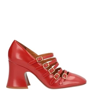 Chloé Minimalist Mary Jane Shoes - Red