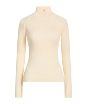 Max Mara Solidcolor Turtleneck Knit Sweater - Nude