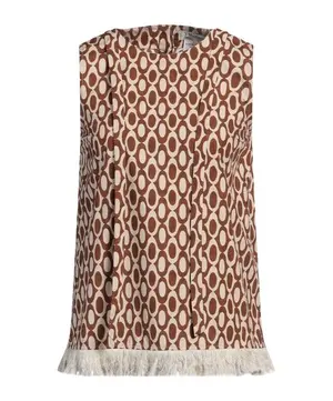 Max Mara Two-toned Sleeveless Top - Brown