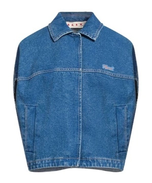 Marni Mediumblue Shortsleeve Denim Jacket - Blue