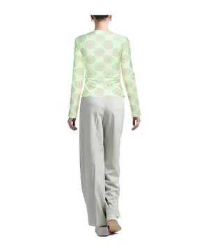 Sportmax Colorful Printed Long-sleeve T-shirt