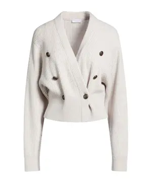 Brunello Cucinelli Cashmere V-neck Knitted Sweater - Grey