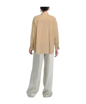 Brunello Cucinelli Crepe Long Sleeve Shirt