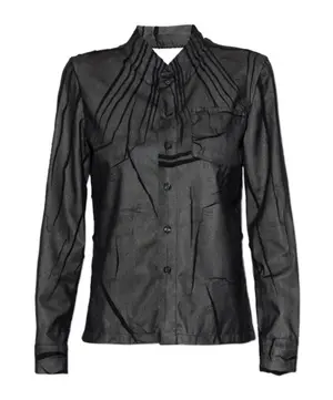 MAISON MARGIELA Bonded Crease Long-sleeve Shirt - Black
