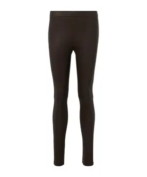 JOSEPH Faux-leather Leggings - Brown