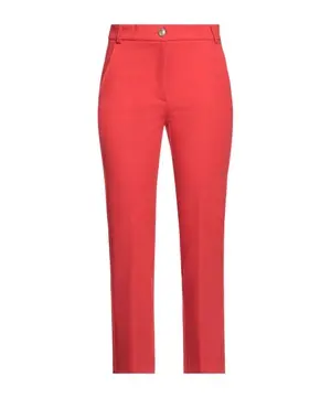 MAXCO. Simple Solid-color Trousers - Red
