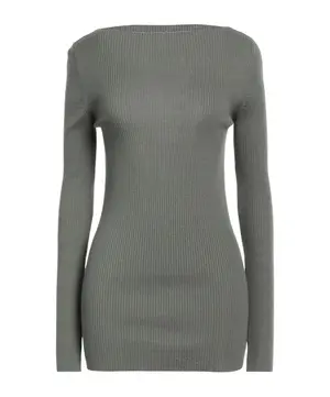 Rick Owens Solidcolor Longsleeve Knit Sweater - Gray