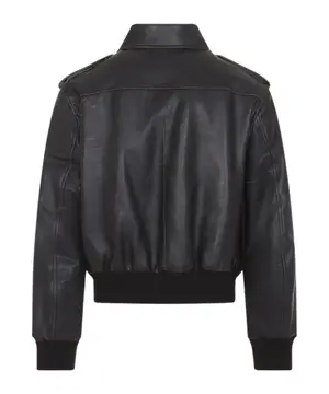 JIL SANDER Long-sleeve Leather Jacket With A Shirt Collar