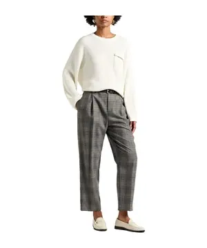 Brunello Cucinelli Plaid Casual Trousers