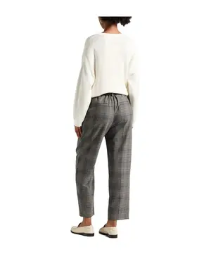 Brunello Cucinelli Plaid Casual Trousers