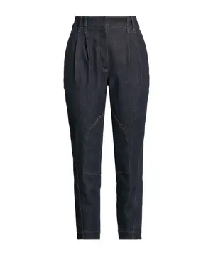 Brunello Cucinelli Plain Colour Denim Trousers - Blue
