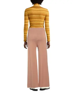 Max Mara Two-tone Loose-fitting Knit Pants