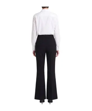 Balenciaga Solid-colored Flared Trousers