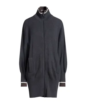 Brunello Cucinelli Lange Knitted Cardigans - Black