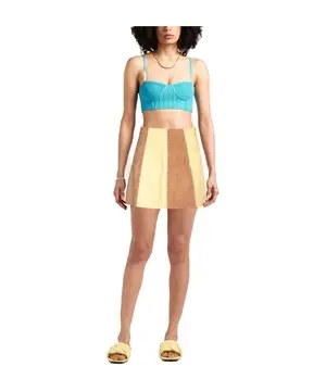 Marni Color-blocked Umbrella Skirt