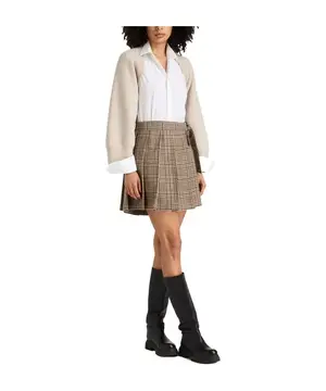 Brunello Cucinelli Tweed Mini Skirt