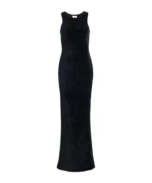 Saint Laurent Sleeveless Crewneck Dress - Black
