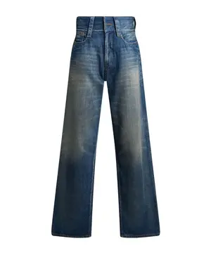 MAISON MARGIELA Plain Colour Denim Trousers - Blue